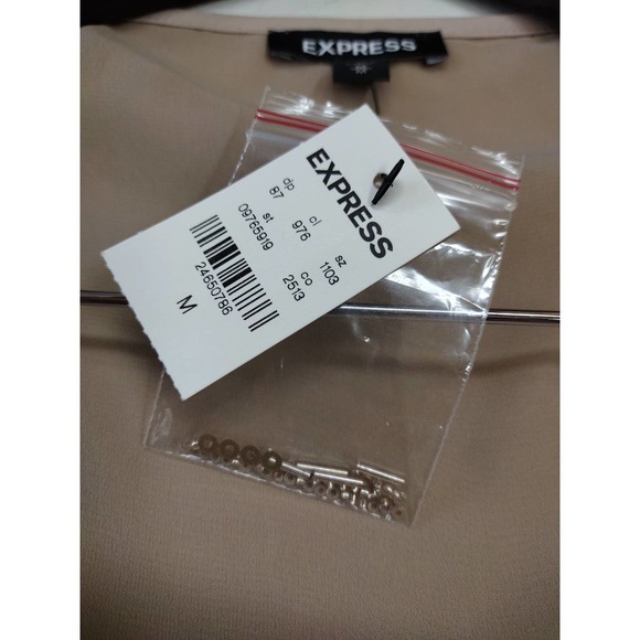 Express | Tops | Nwt Express Tan Sequin Tank Top Size Medium | Poshmark